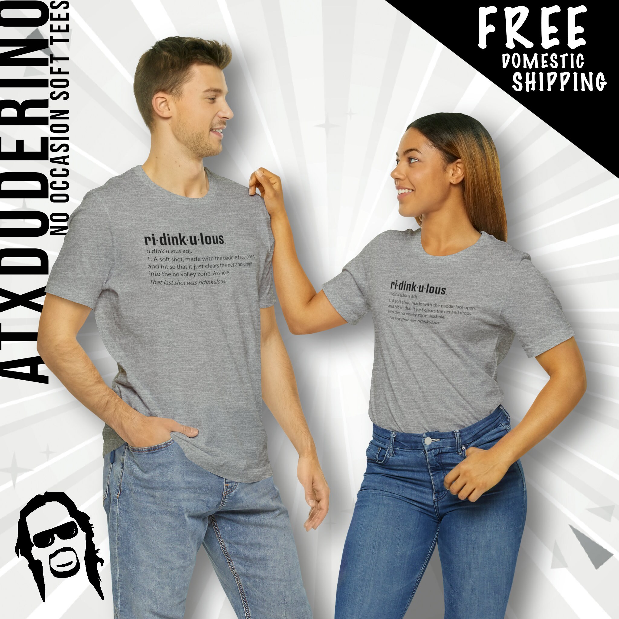 Ridinkulous Definition, Pickleball T-shirt, Pickleball Funny Shirt ...