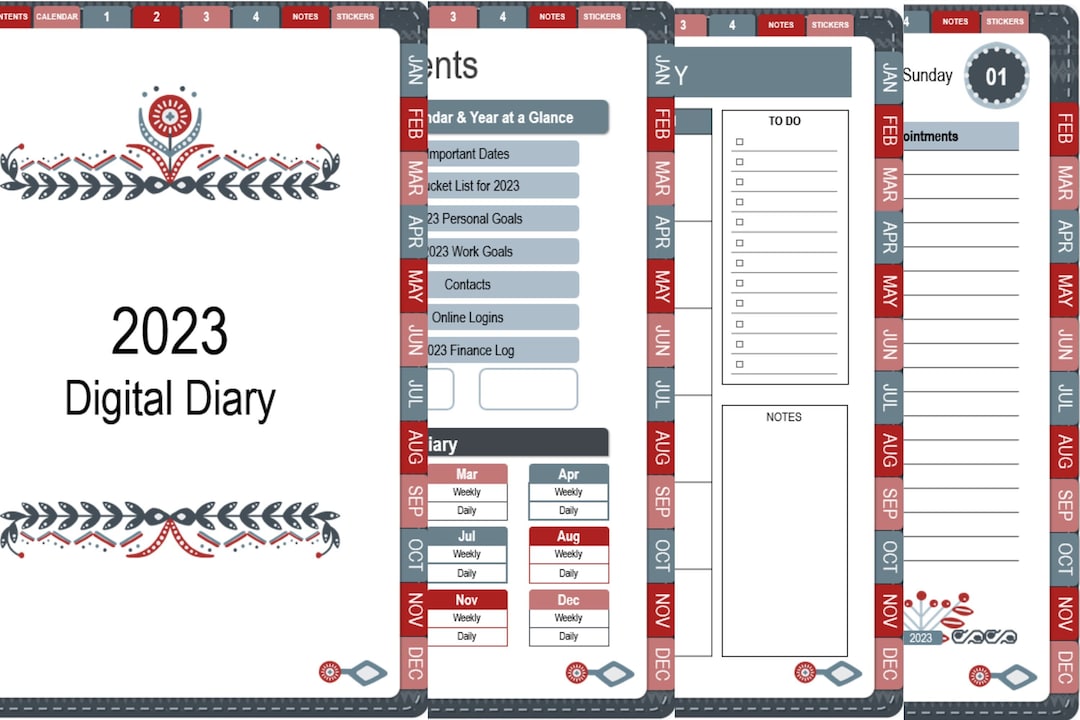 2023 Digital Planner, Good Notes Planner, Weekly Planner, iPad Planner ...