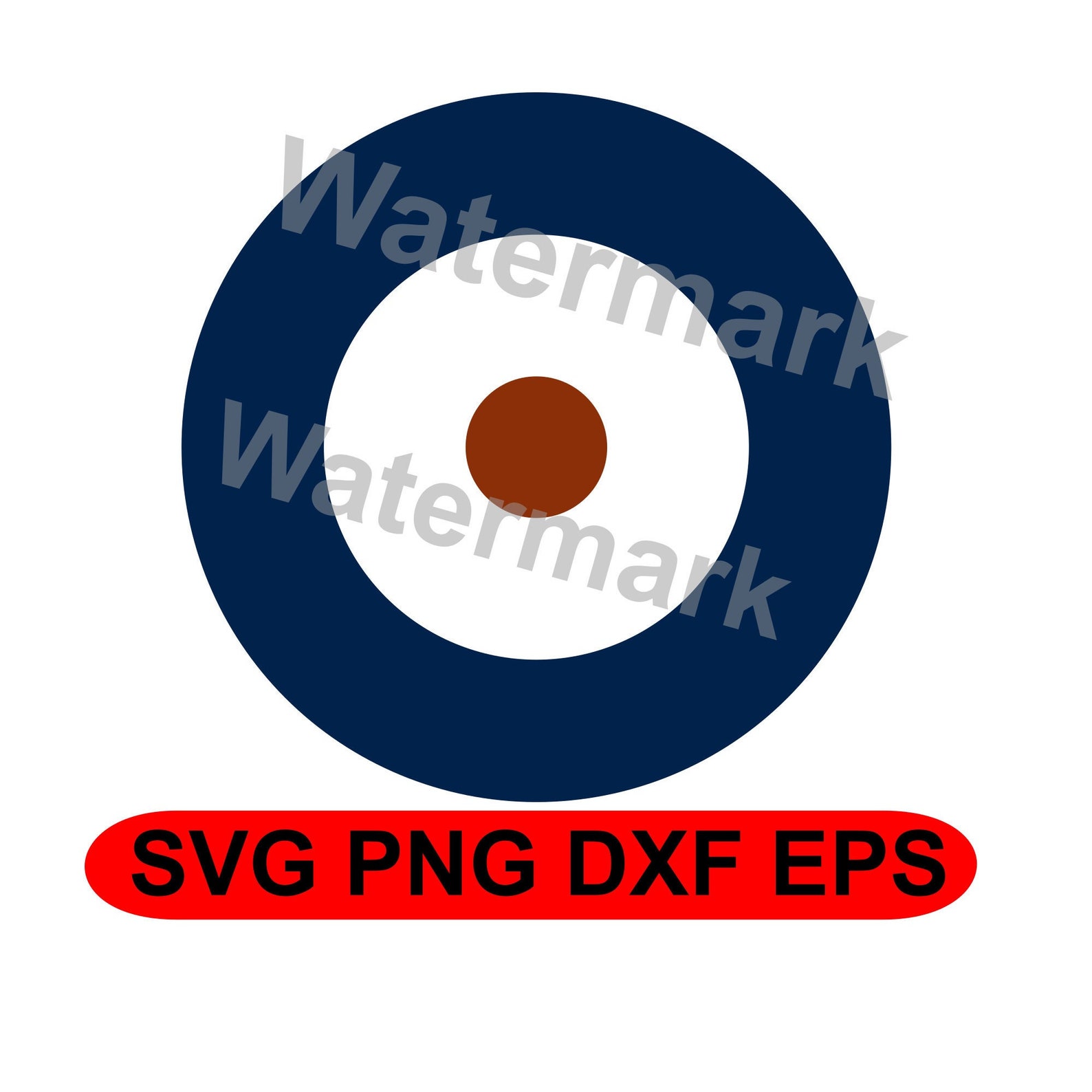 RAF Roundel Type A Svg Png Dxf Eps Mod Symbol & Target - Etsy
