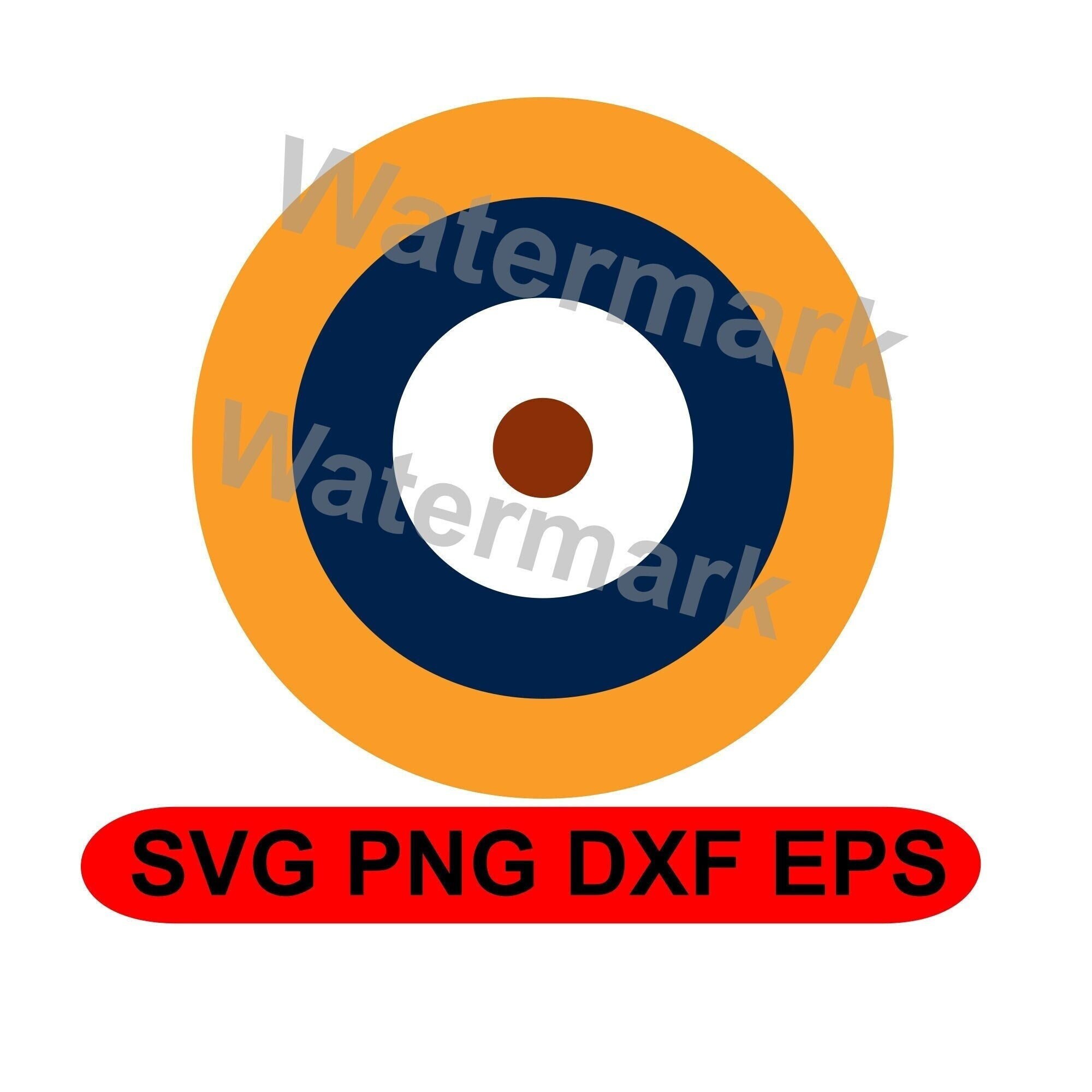 RAF Roundel Type A.1 Svg Png Dxf Eps - Etsy