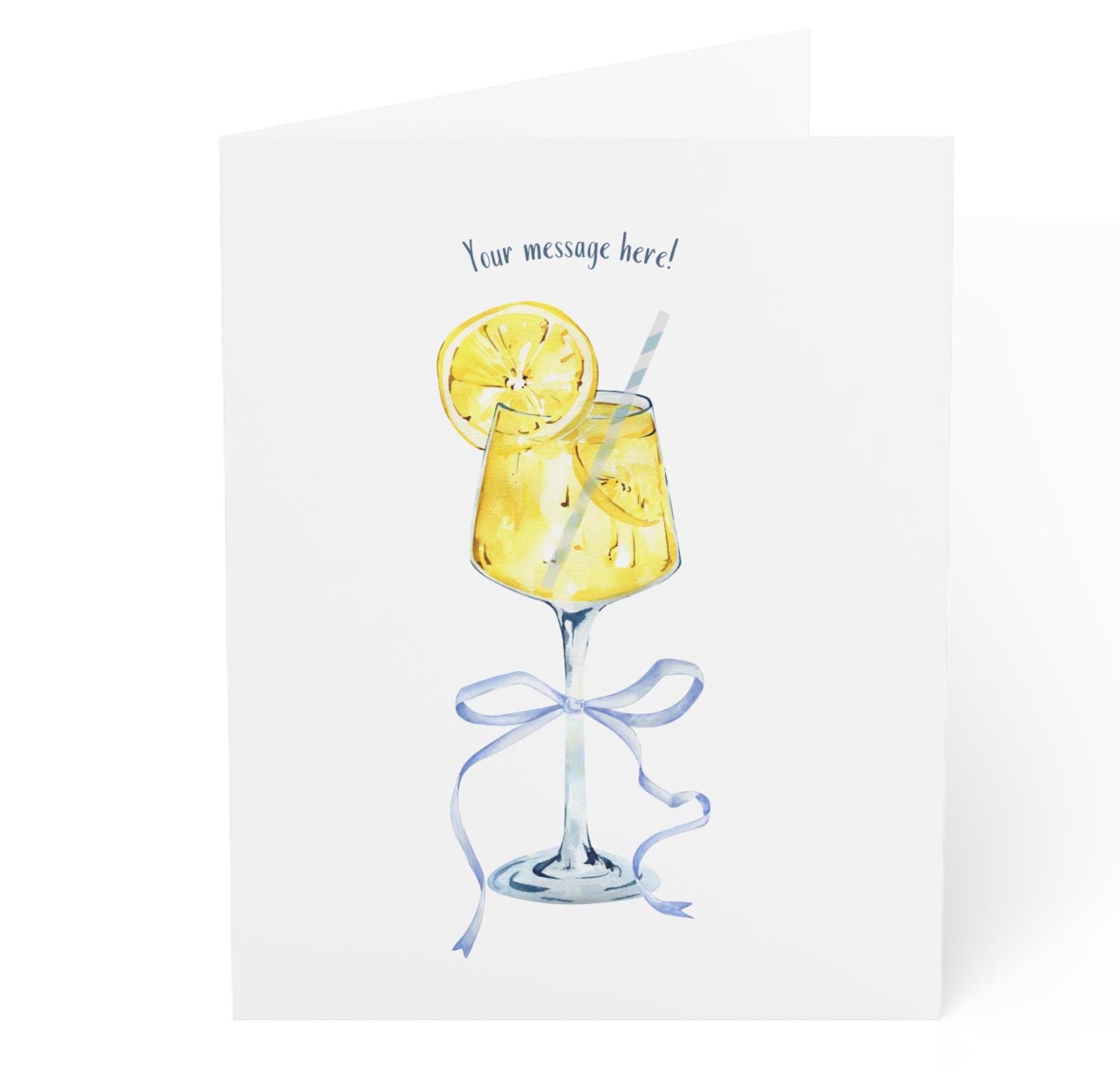 Personalized Limoncello Spritz Birthday Card: Zesty Celebration Note - Etsy