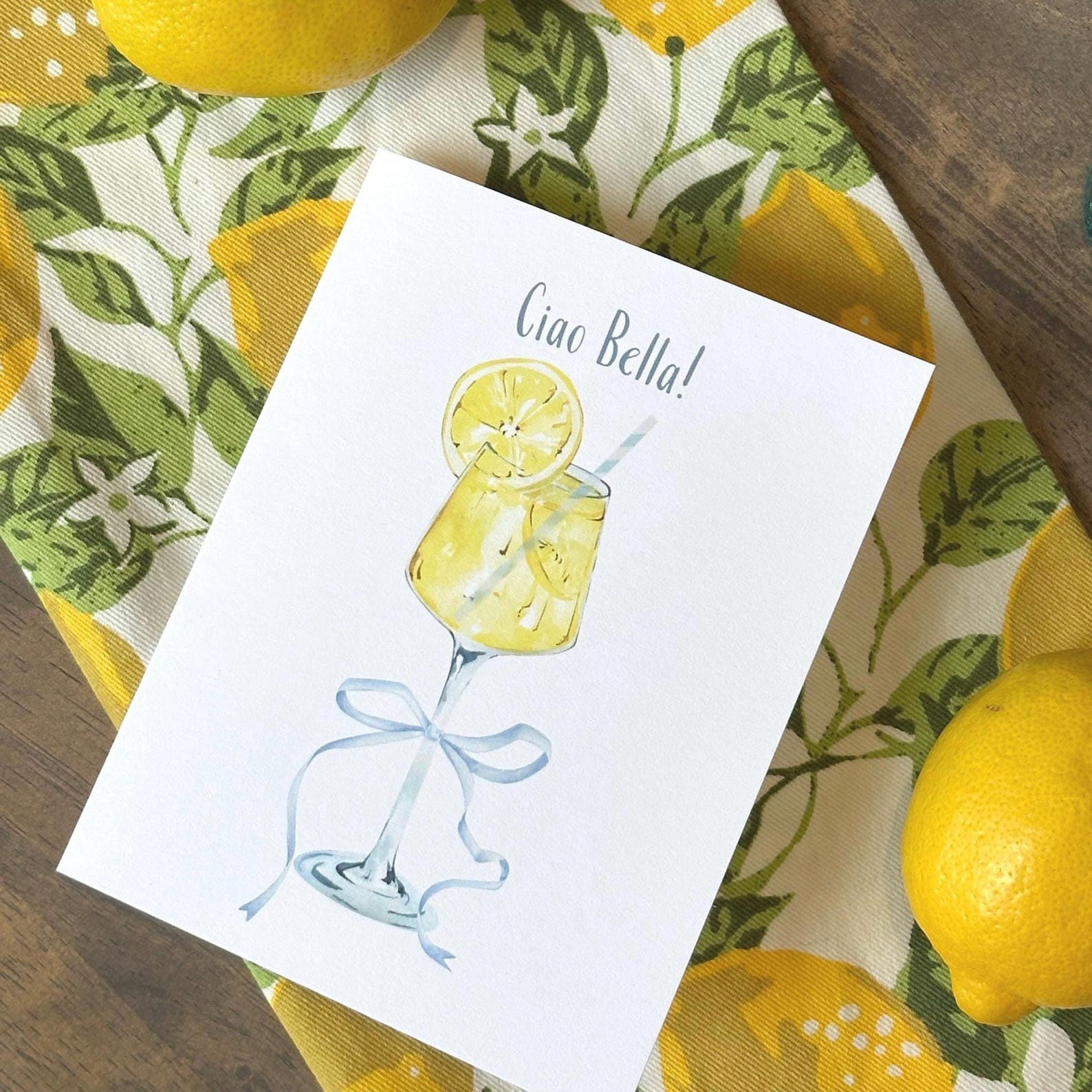 Personalized Limoncello Spritz Birthday Card: Zesty Celebration Note - Etsy