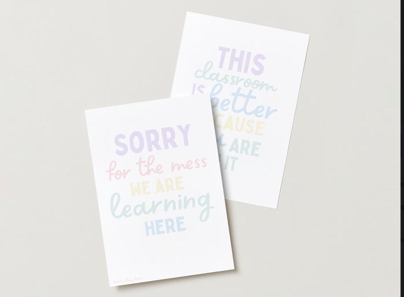 Classroom Inspirational Posters Pastel Tones - Etsy