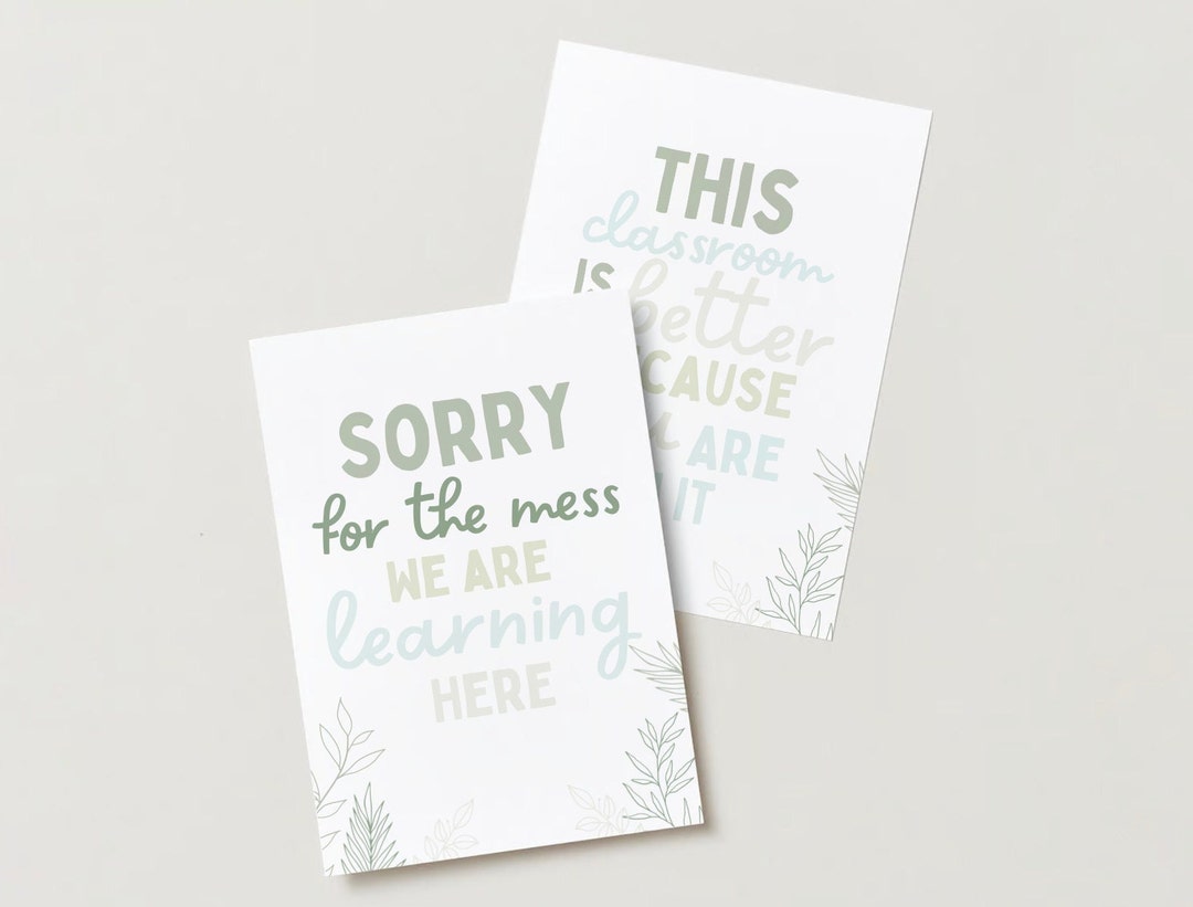 Classroom Posters - Sage Dream - Etsy