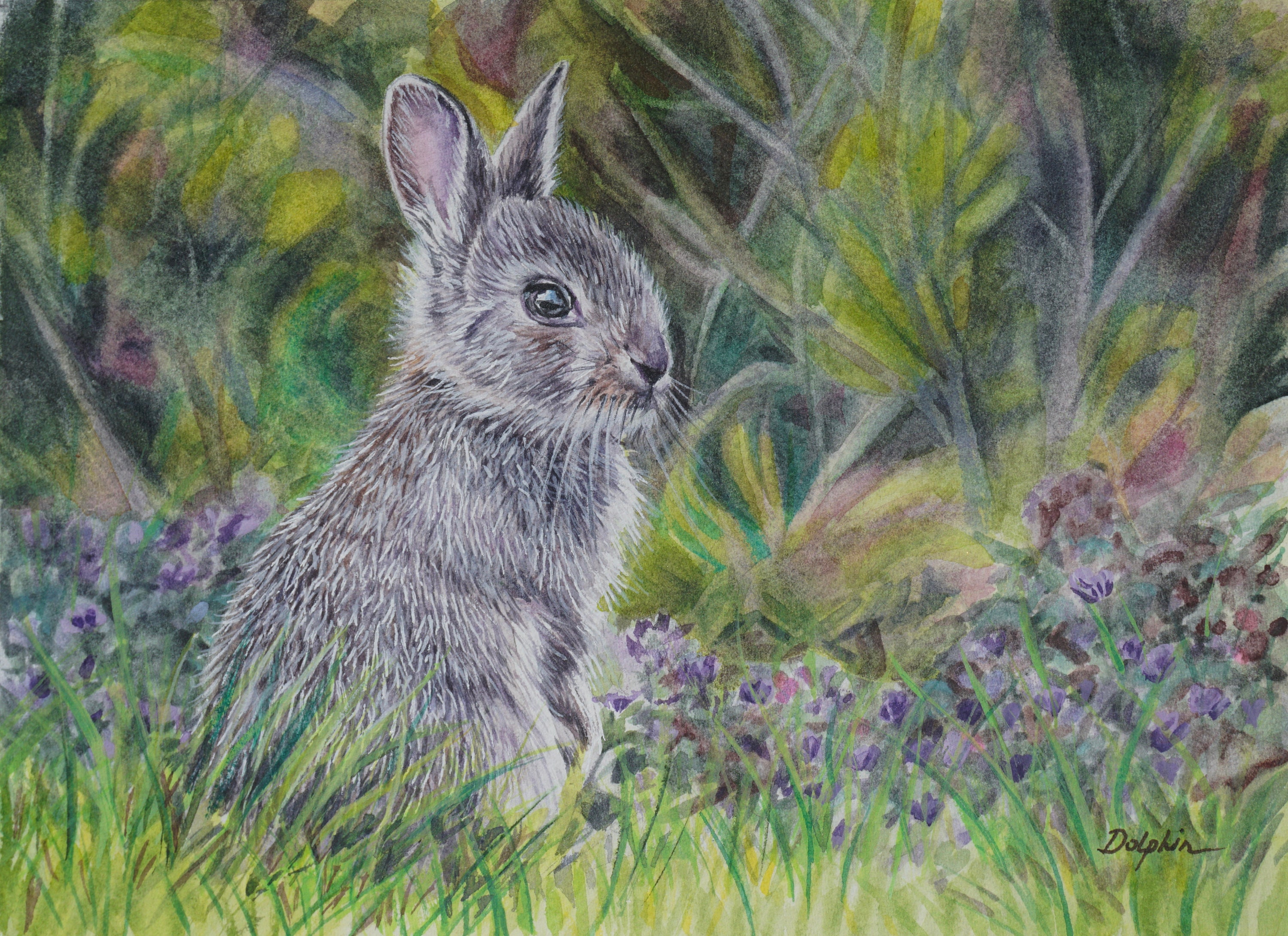 Baby Bunny Original Watercolor Painting - Etsy