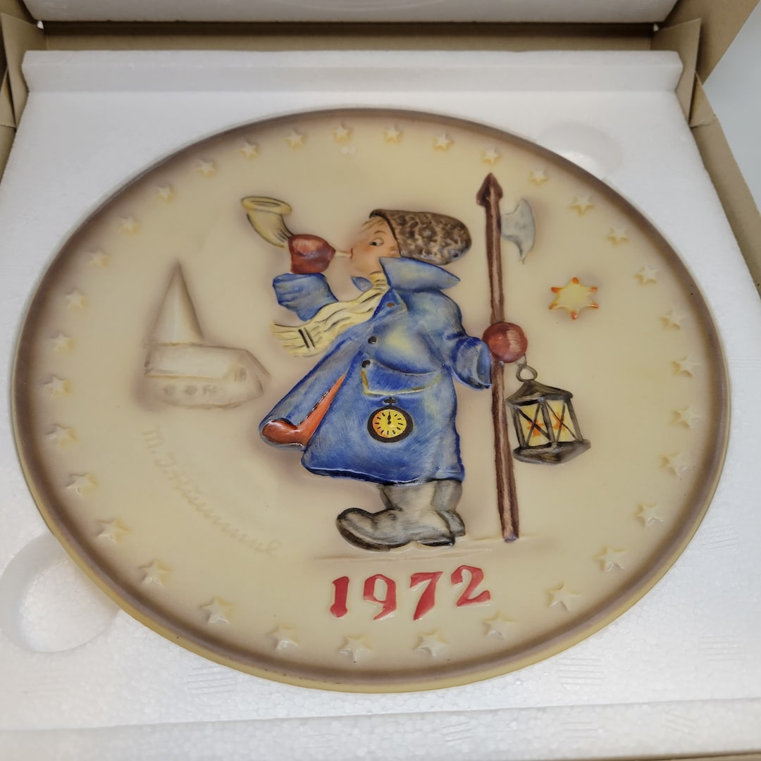 Goebel Hummel Christmas Collectors Plate 1972 W. Germany in - Etsy