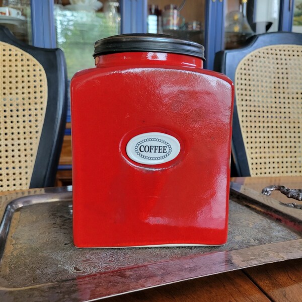 Ceramic Tea/coffee Cannister - Etsy Australia