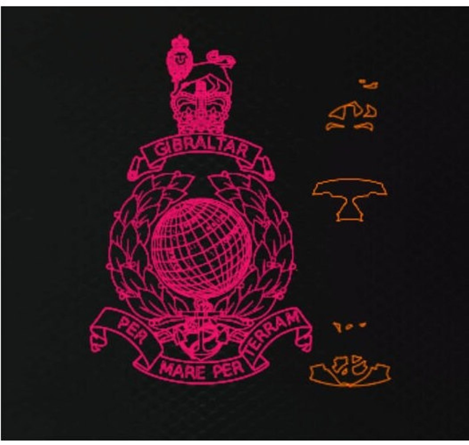 Royal Marines Crest SVG - With Pre Cut Outs - Etsy UK