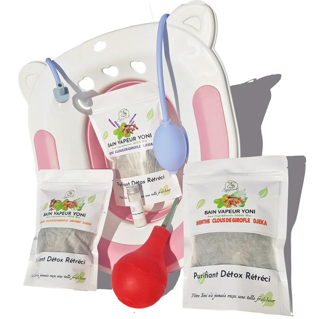 Yoni Steam 6 Packet Steam Seat Pear Mint Crystals vaginal Therapy ...