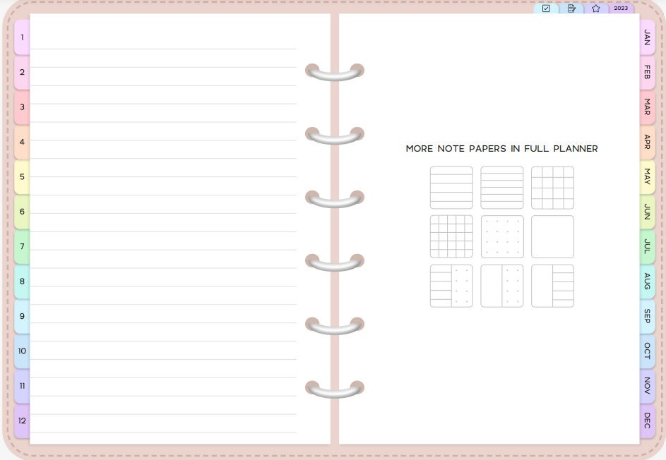 Rainbow Digital Planner - Etsy
