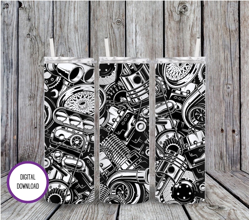 Engine 20oz Tumbler Wrap, PNG Instant Download - Etsy