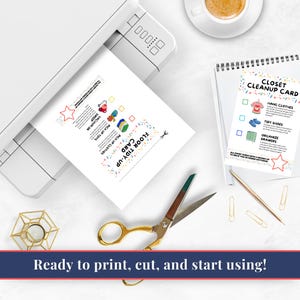 Editable Kids Cleaning Cards Printable Chore Cards Room by Room ...