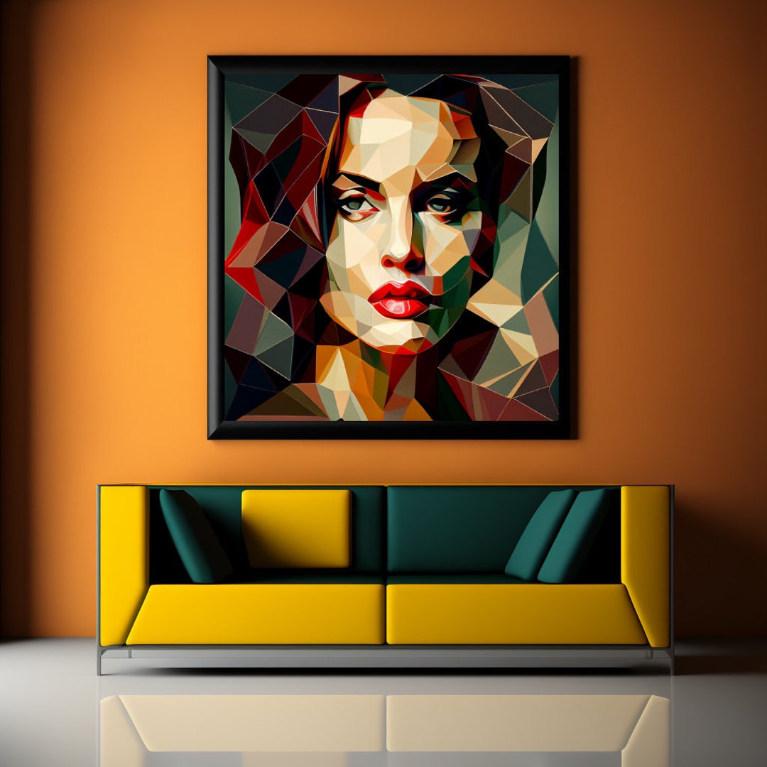 Beautiful Woman Wall Print, Digital Download Print, Portrait Wall Decor ...