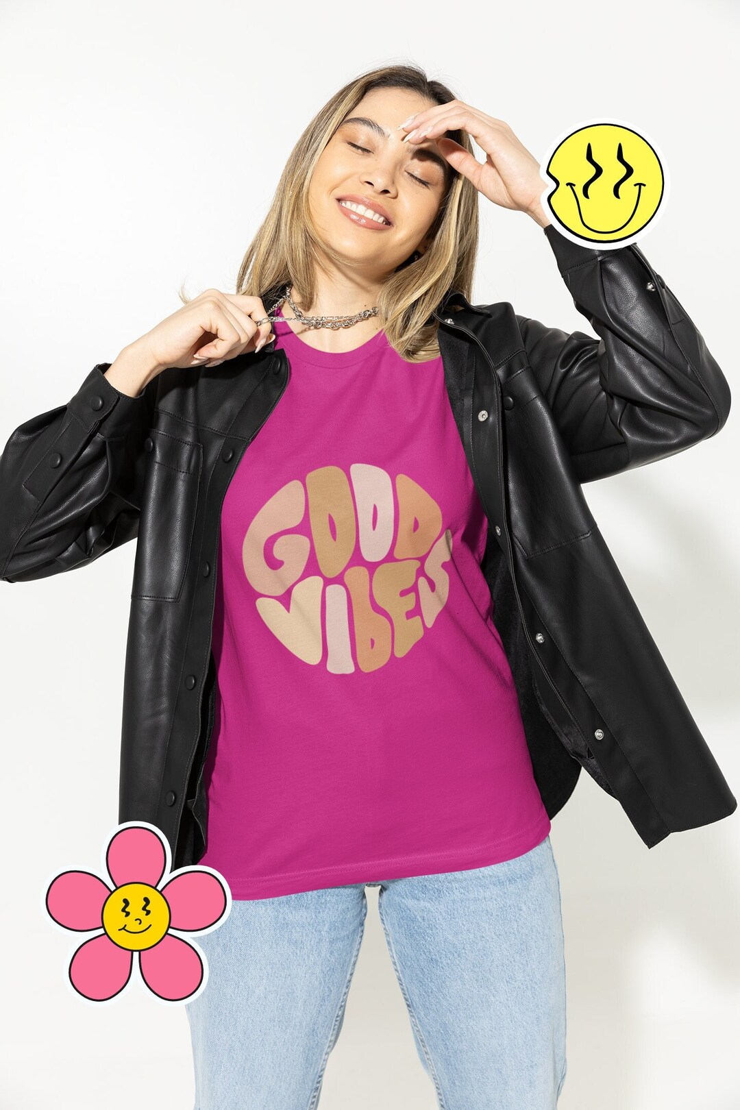 Good Vibes Tee - Retro Style T-shirt - Positive Energy Gift - Etsy