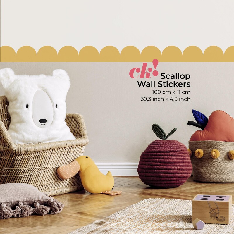 Scallop Wall Decal - Etsy