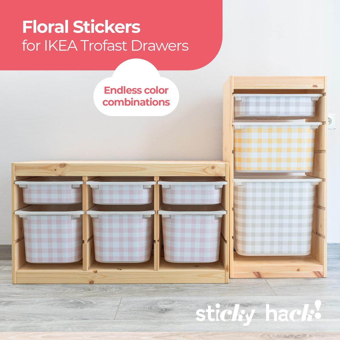 IKEA Trofast Regalsystem Box Stickers | Fun IKEA Hack for Customizing ...