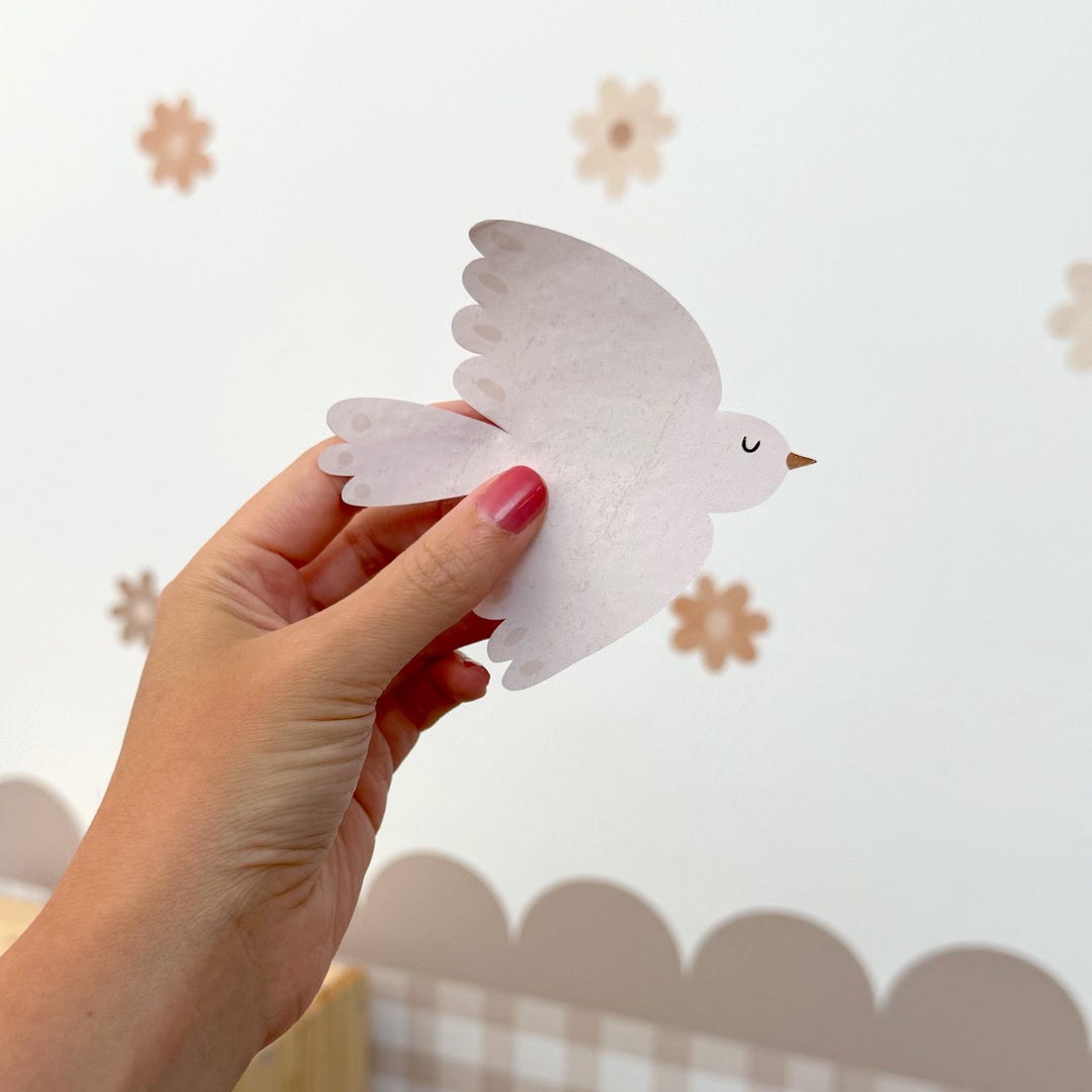 Dove Wall Decal (matte Finish) - Doves Stickers for Nursery Decor ...