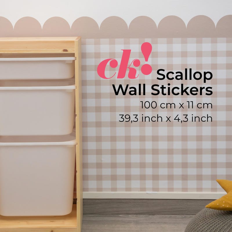 Scallop Wall Decal - Etsy