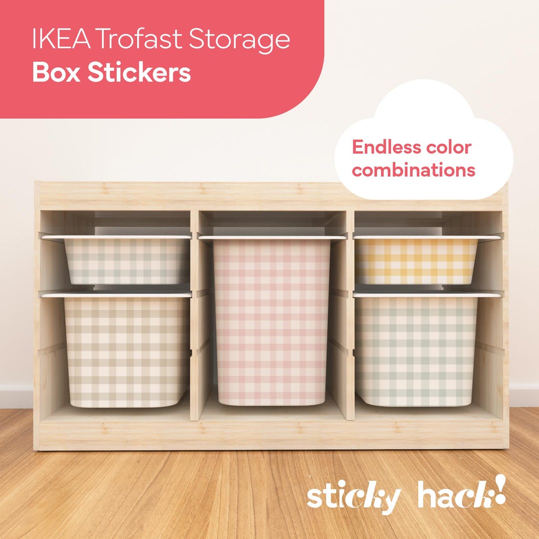 IKEA Trofast Storage Box Stickers | Fun IKEA Hack for Customizing ...