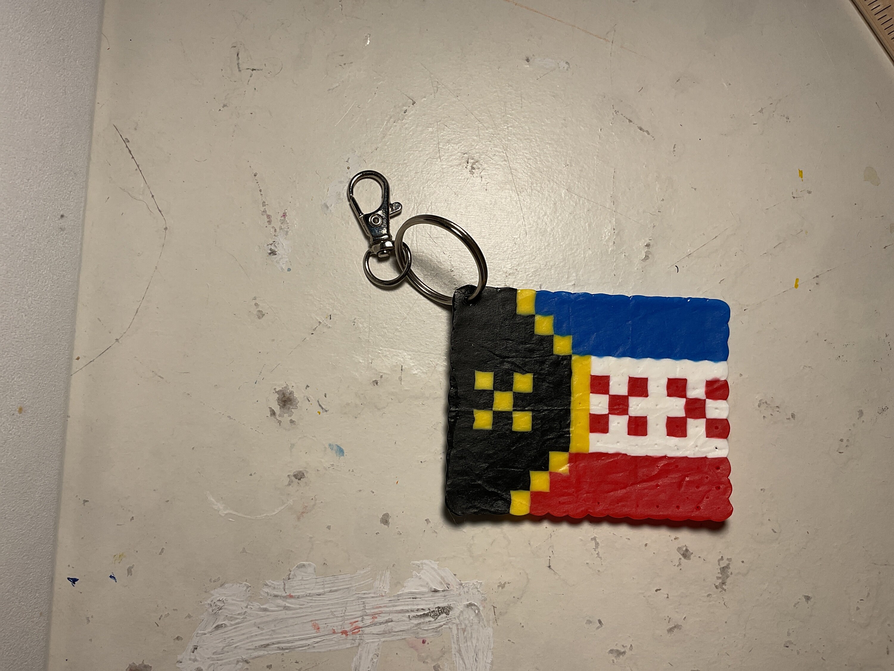 Perler Bead Dream Smp Minecraft Lmanburg Flag Keychain - Etsy