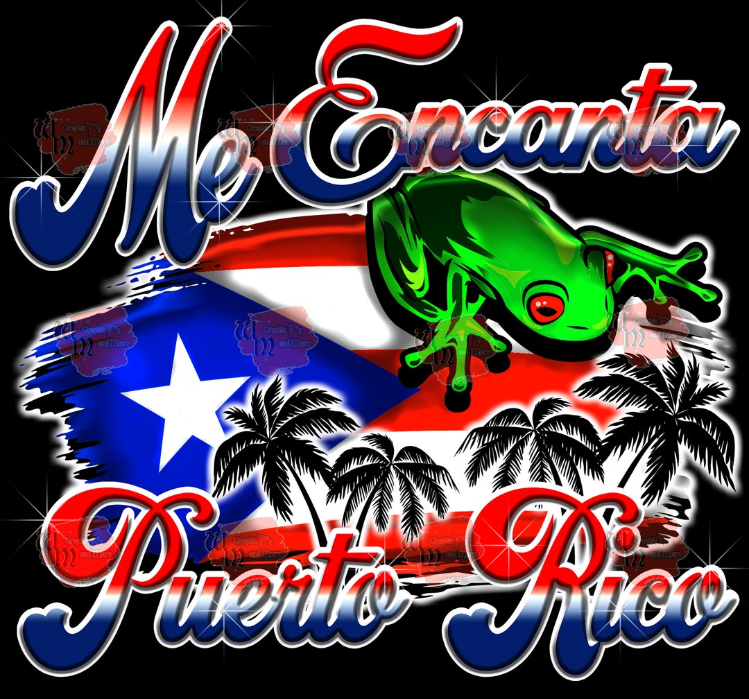 Puerto Rico Design, Tropical Design, DTF Design, Sublimation Design - Etsy