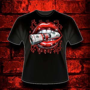 100 Dollar Bill Lips Png Design, Digital Art Lips Png, Money Lips Png ...