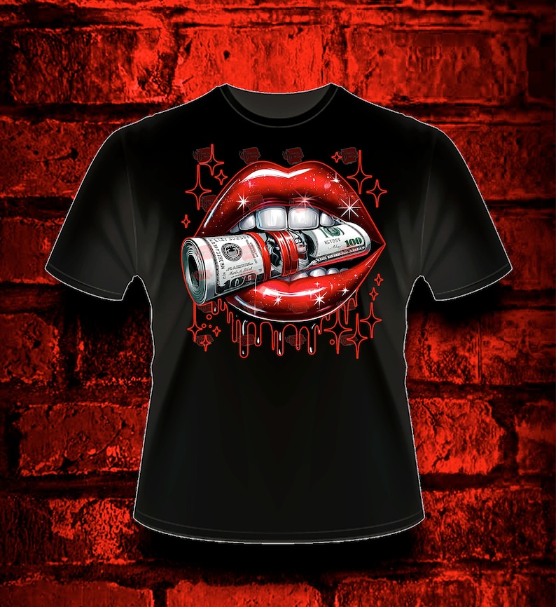 100 Dollar Bill Lips Png Design, Digital Art Lips Png, Money Lips Png ...