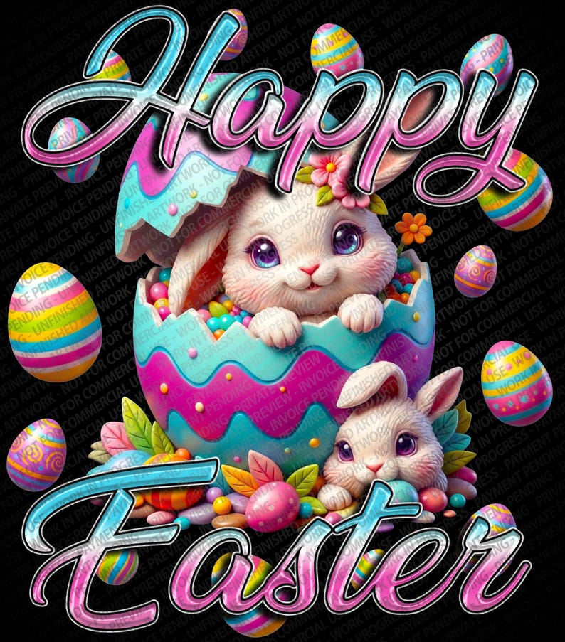 Frohe Ostern, Hase Design, Ostern, Frühling Design (Digitaler Download ...