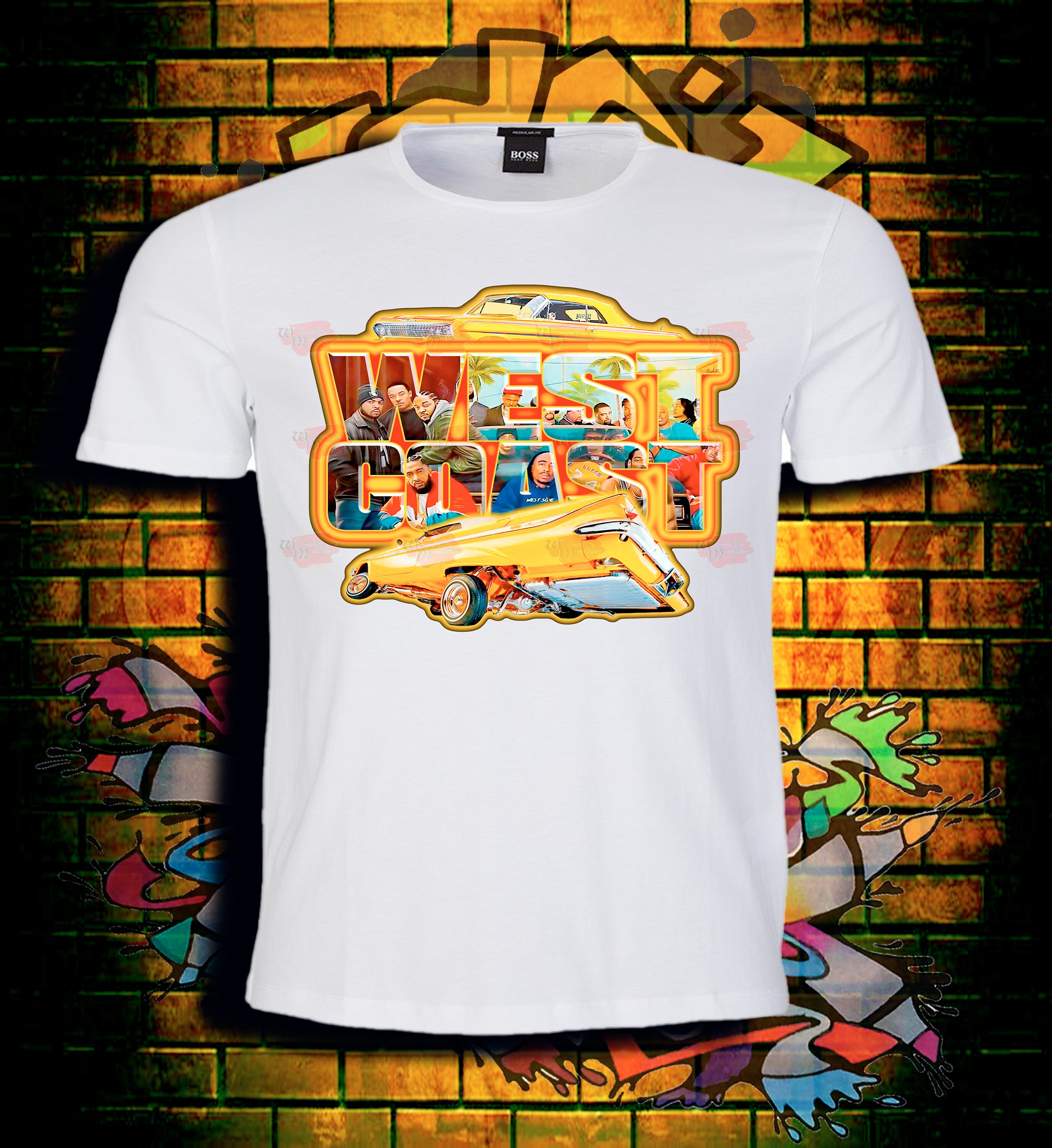 West Coast Rappers Urban Design, Hip-hop Transfer (PNG) - Etsy