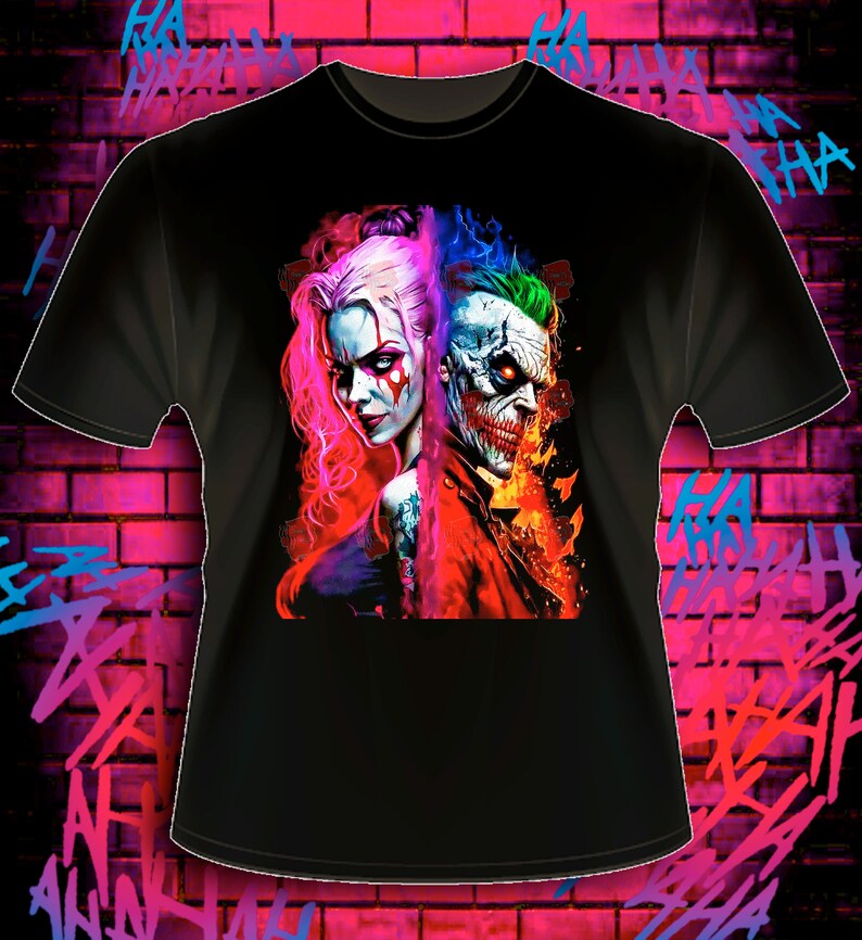 2 - the Joker and Lover Transfer Designs, Joker T Shirt Design, Dtf ...