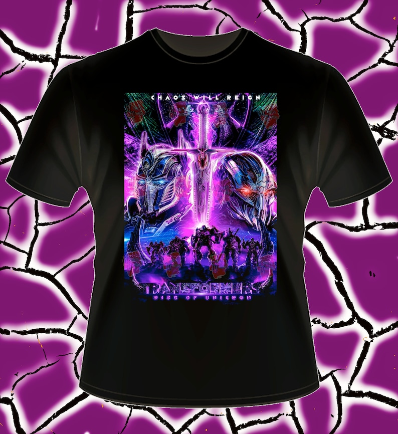 Diseño de camiseta negra de Transformers Halftone PNG (descarga digital ...