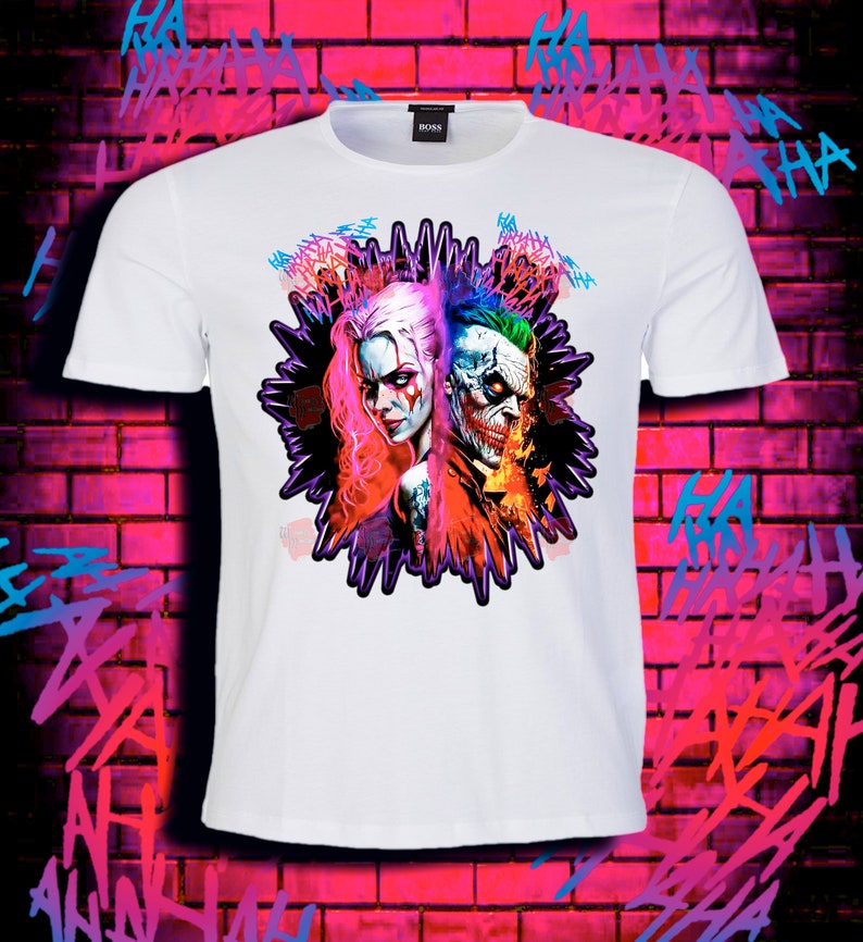 2 - the Joker and Lover Transfer Designs, Joker T Shirt Design, Dtf ...