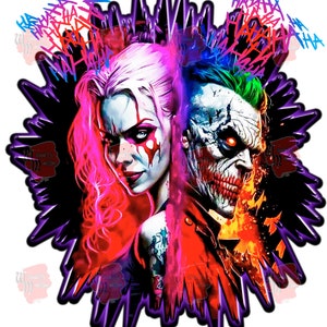 2 - the Joker and Lover Transfer Designs, Joker T Shirt Design, Dtf ...