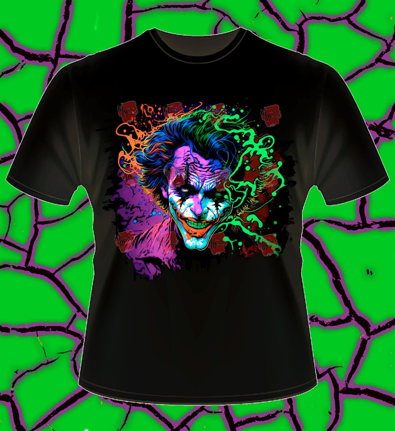 The Joker PNG, Halftone Design , Colorful T-shirt Design ,dtf Design ...