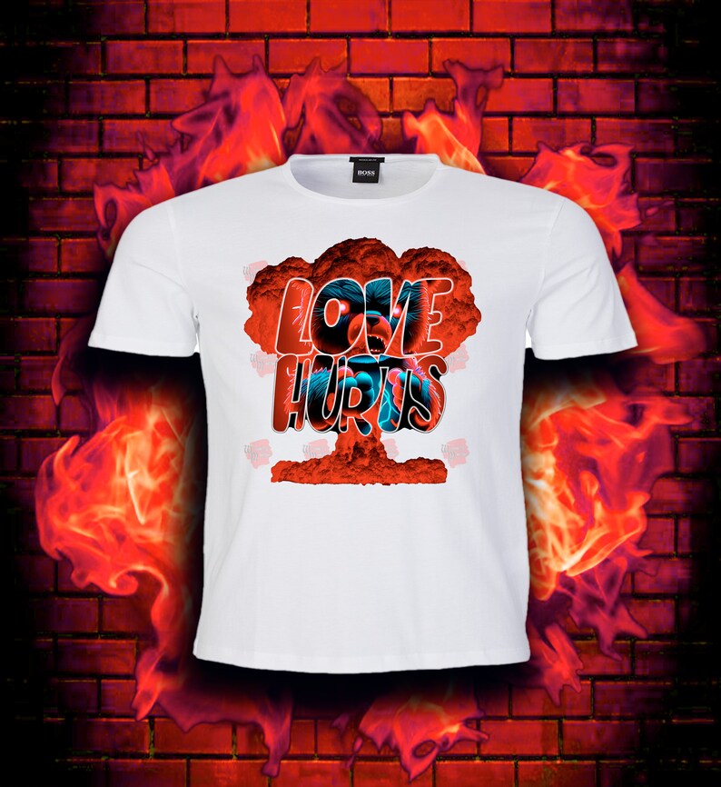 Love Hurts Design, Urban Design, Inspirational Design, PNG Design, DTF ...