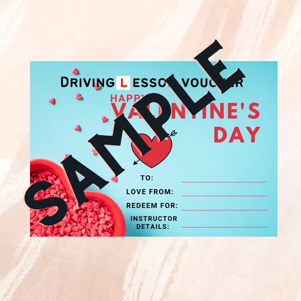 Driving Lesson Gift Certificate - 60+ Gift Ideas for 2024