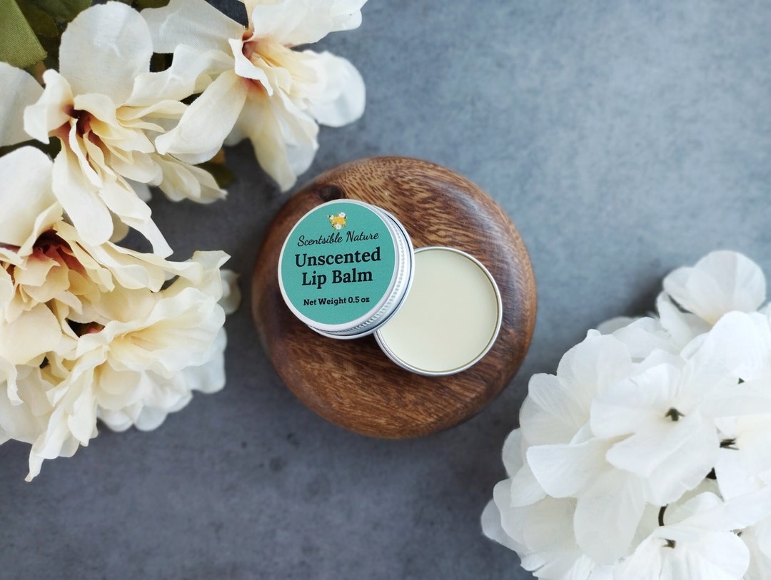 Natural Unscented Lip Balm Minimalist Lip Balm Natural Skincare ...