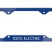 EV License Plate Frame Metal 100% Electric Vehicle Electric Car License ...