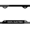 EV License Plate Frame Metal 100% Electric Vehicle Electric Car License ...