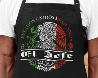 Michoacán Mexican Grilling Apron Fathers Day BBQ Gifts Cholo the Boss ...