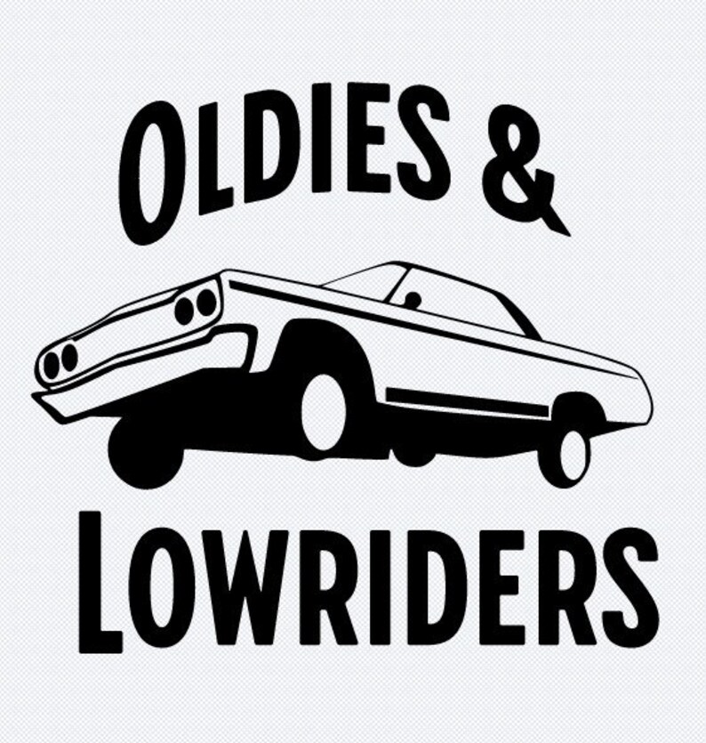 Oldies and Lowrider Svg Png Digital Download Bundle Car Oldies Party ...