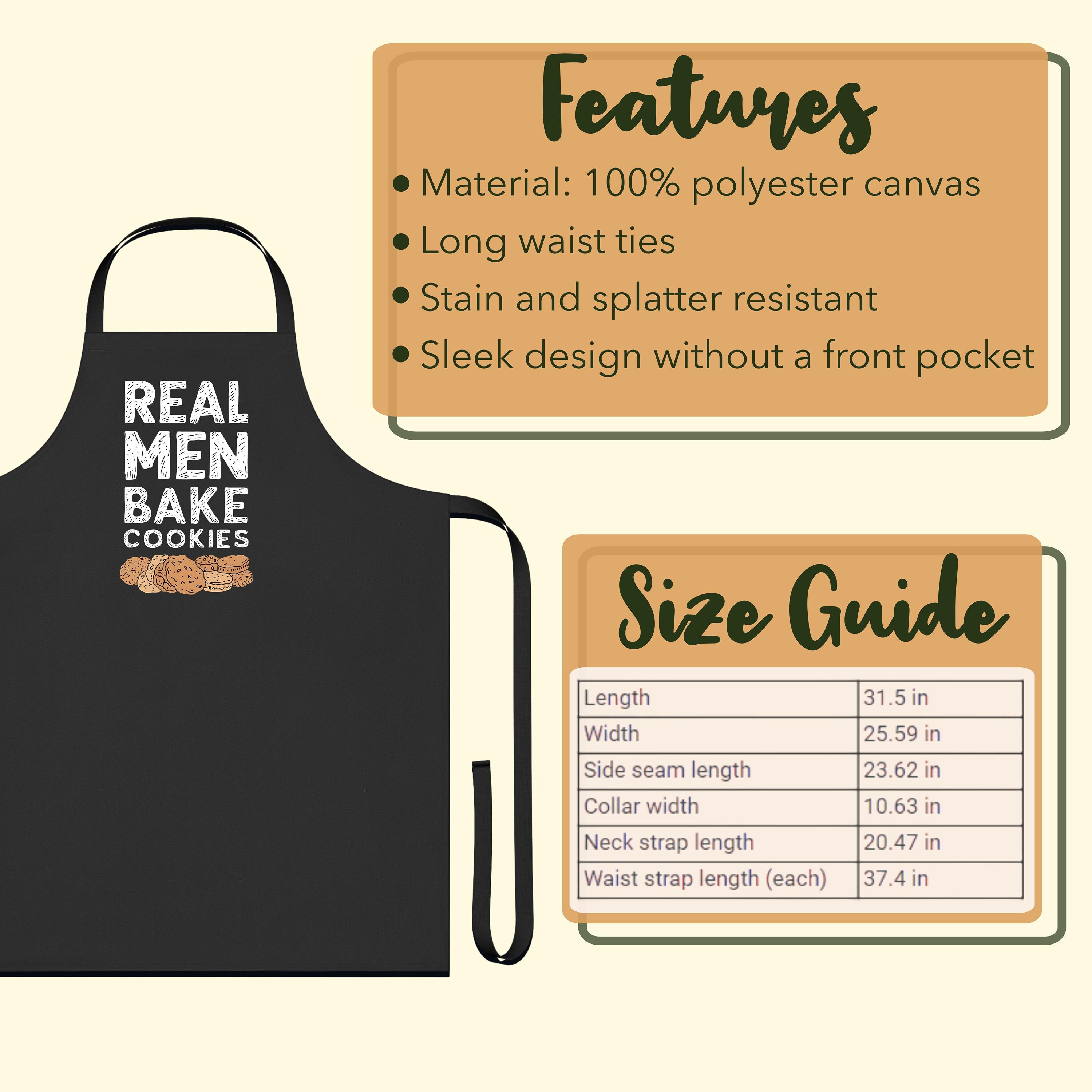 Real Men Bake Cookies Apron for Men Baking Husband Gift Guys Gift for ...