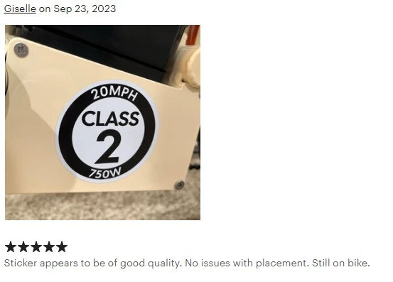 Ebike Sticker Class Electric Bike Decal Bicycle E-bike Cyclist Gift ...