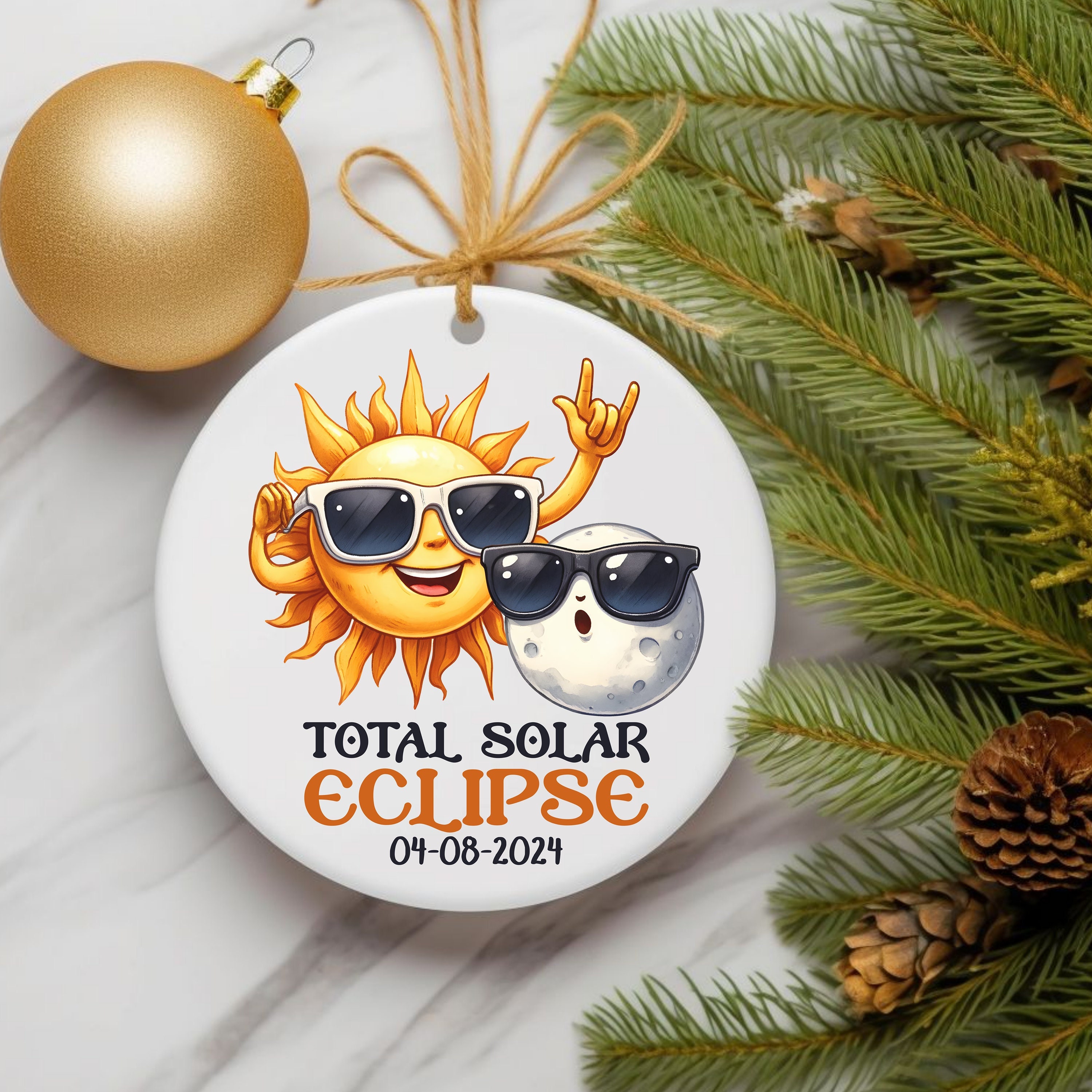 Solar Eclipse 2024 Ornament Eclipse Keepsake Path of Totality Eclipse ...