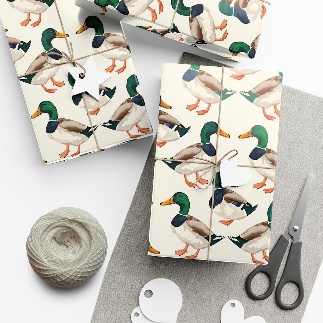 Mallard Duck Wrapping Paper Roll Duck Hunting Gift Wrapping Roll ...