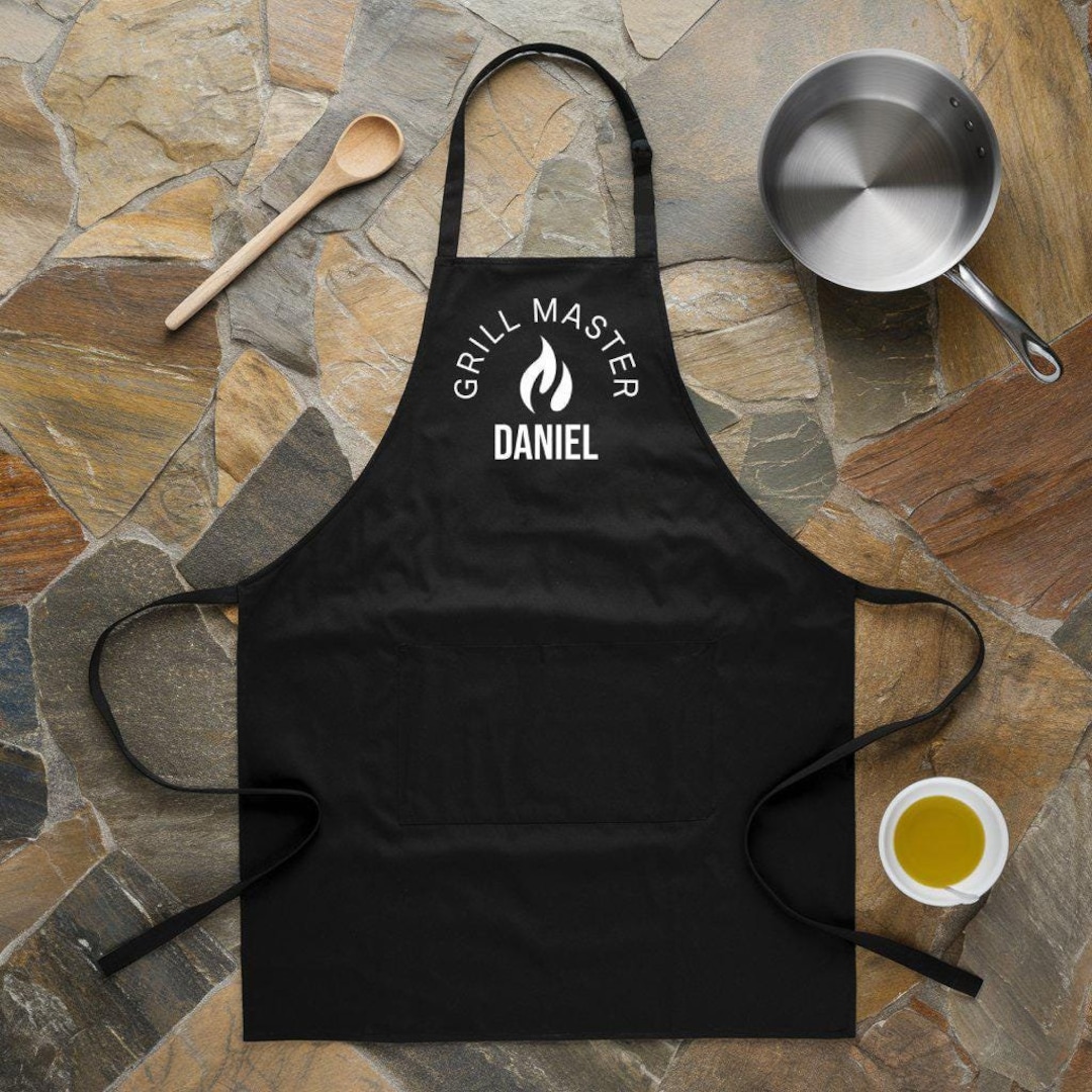 Personalized Grill Master Apron Custom Name BBQ Apron for Men & Women ...