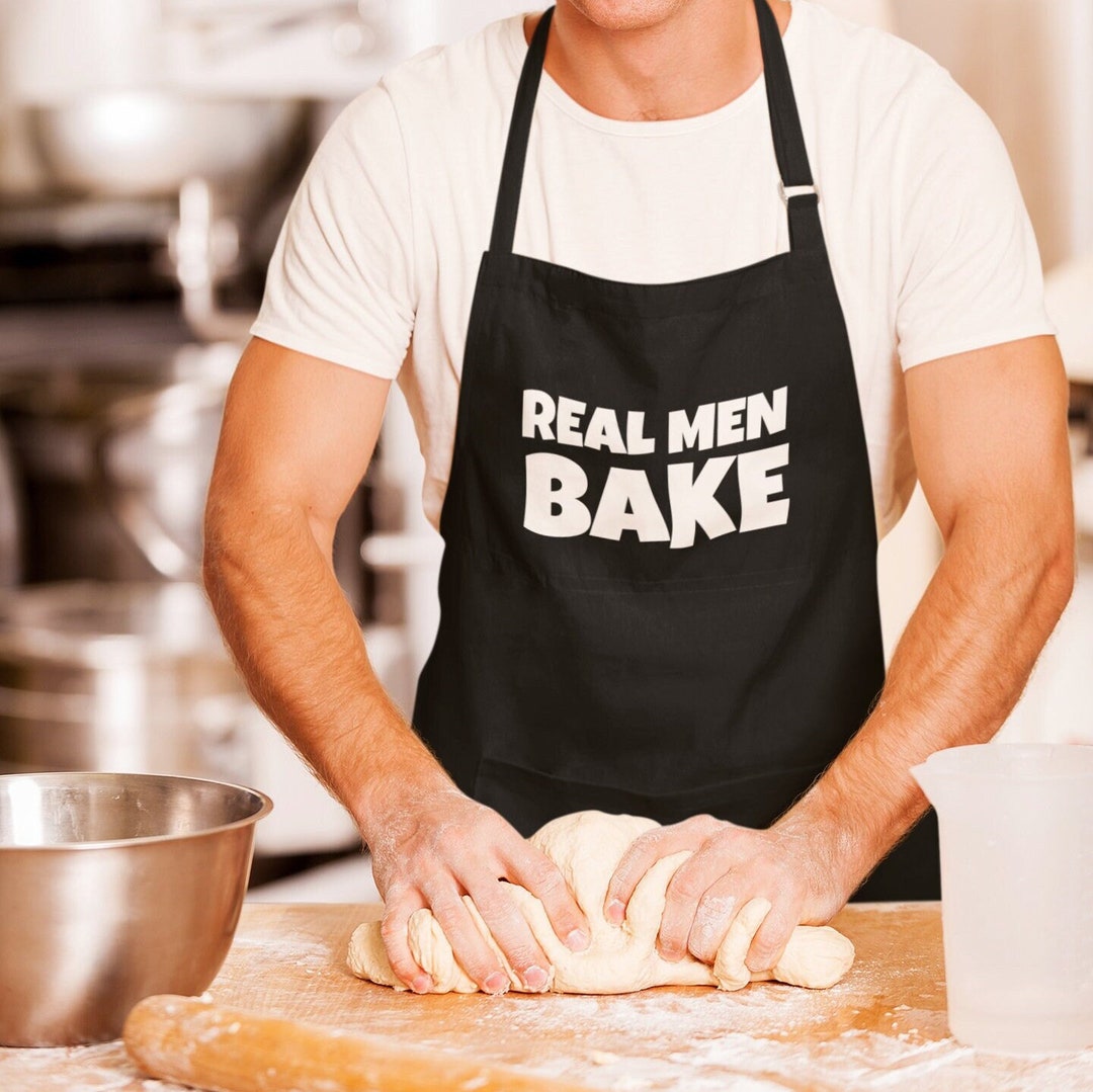 Real Men Bake Apron for Men Baking Husband Gift Guys Gift for Dad ...