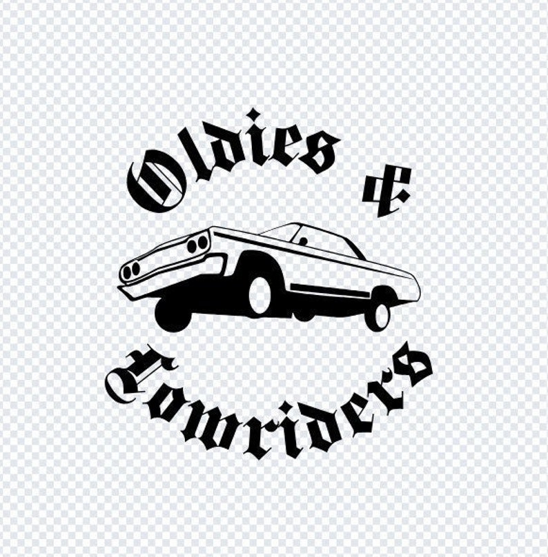 Oldies and Lowrider Svg Png Digital Download Bundle Car Oldies Party ...