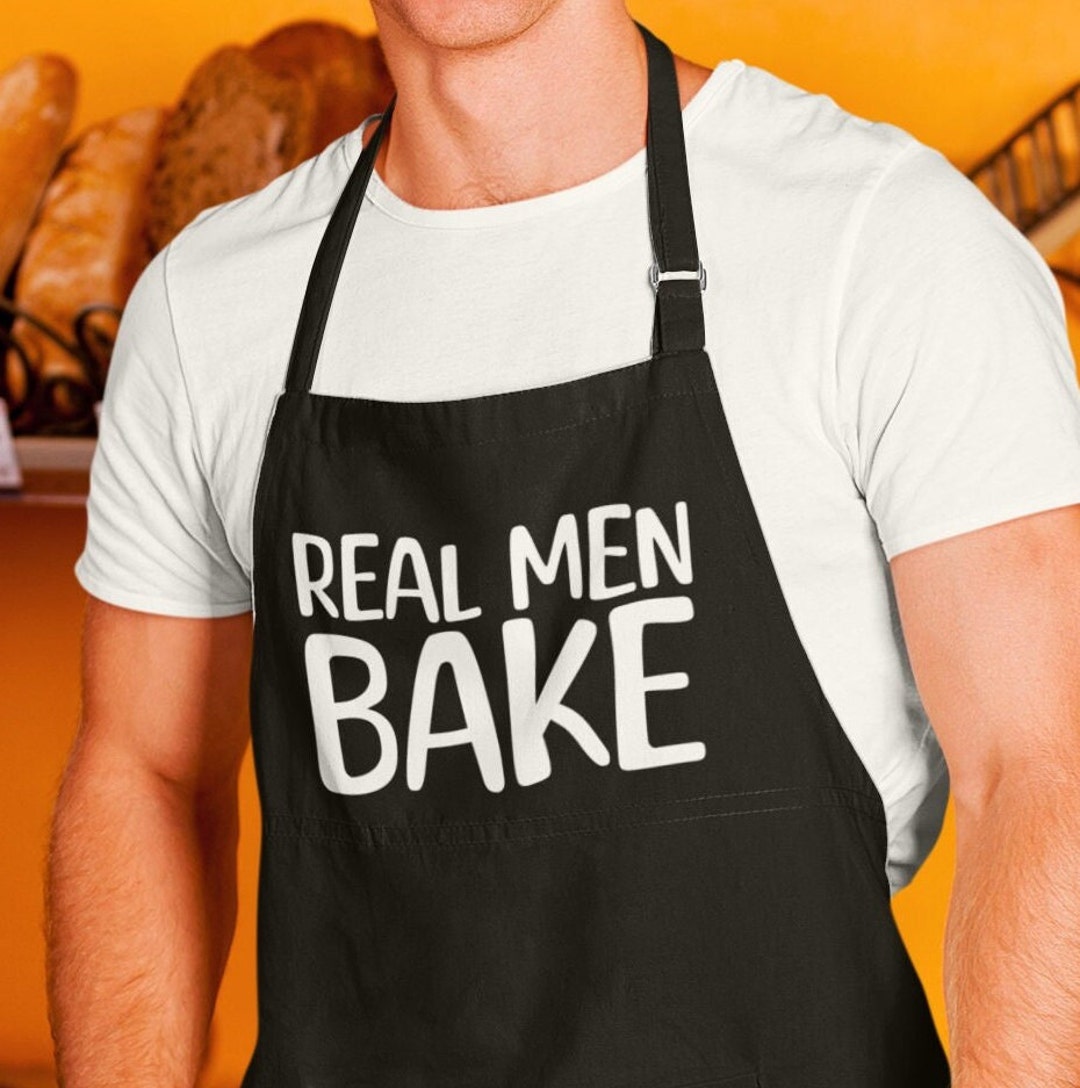 Real Men Bake Apron for Men Baking Husband Gift Guys Gift for Dad ...