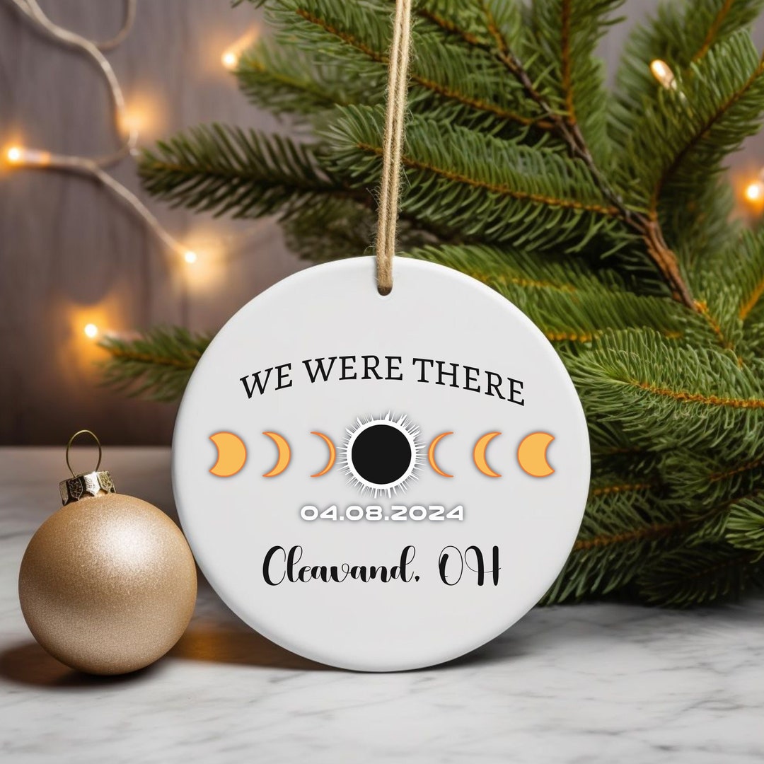 Customizable Eclipse Ornament Personalized With Any City and State 2024 ...